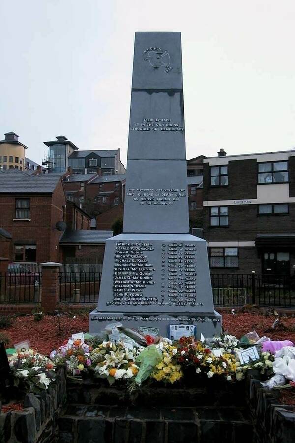 Bloody Sunday Memorial - Ireland | Sites of Memory in Contemporary ...